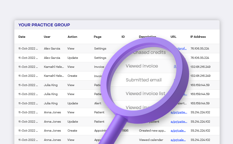 Keep track of your practice activity with User Action History