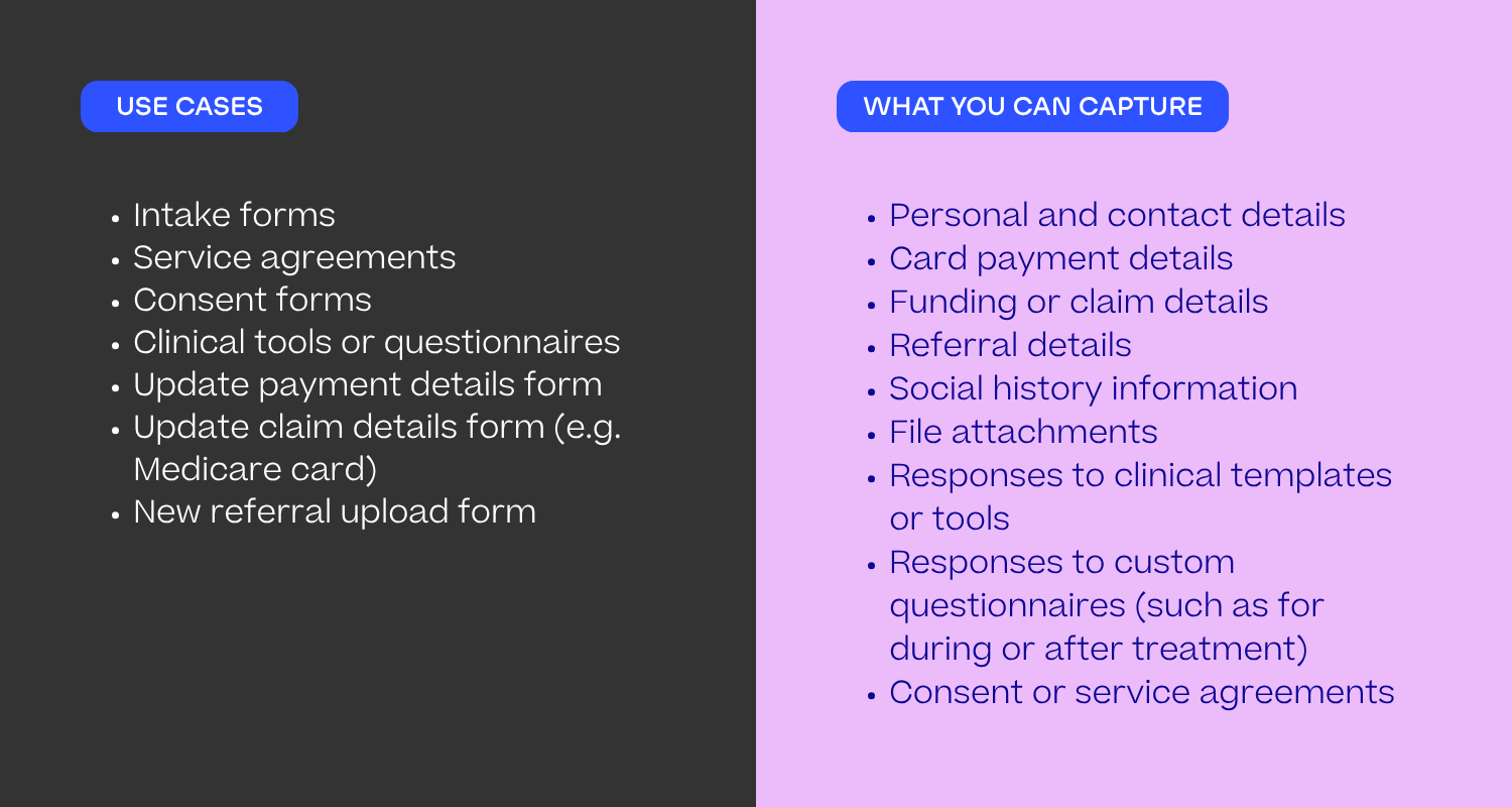 Feature spotlight: Explore Halaxy patient forms